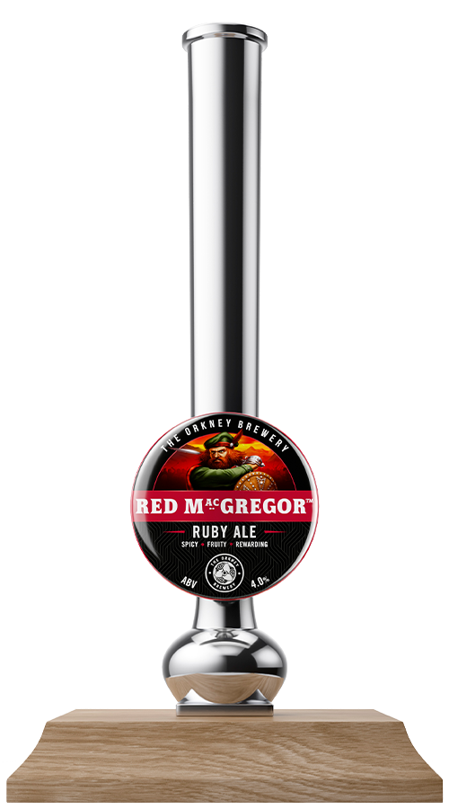 Pump Clip - Red MacGregor – Orkney Brewery