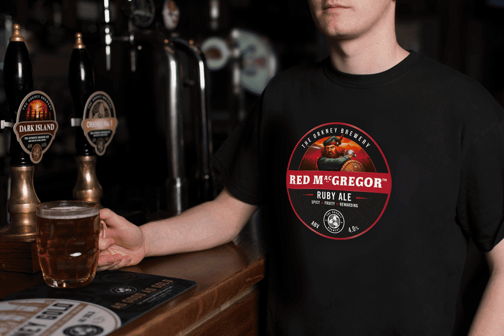 T-Shirt Red MacGregor – Orkney Brewery