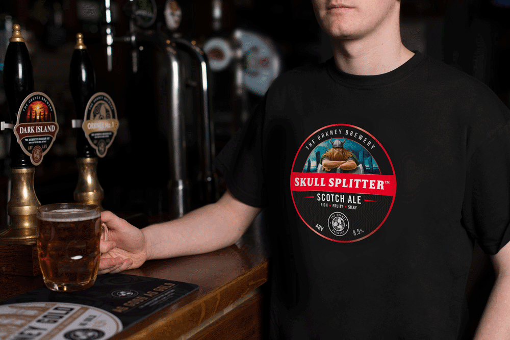 T-Shirt Skull Splitter – Orkney Brewery
